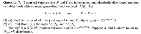 solved question 7 [5 marks] suppose that x and y are