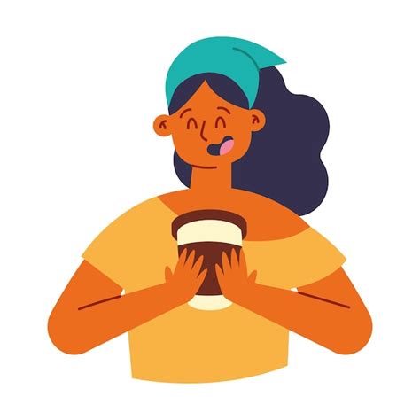 Vetores E Ilustrações De Mulher Tomando Cafe Png Para Download Gratuito