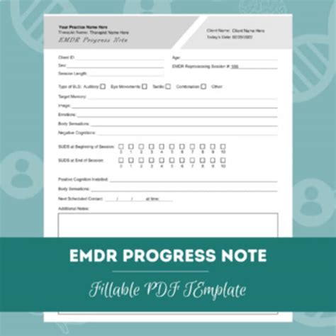 Emdr Therapy Worksheets Bundle Emdr Toolkit Pdf Templates By