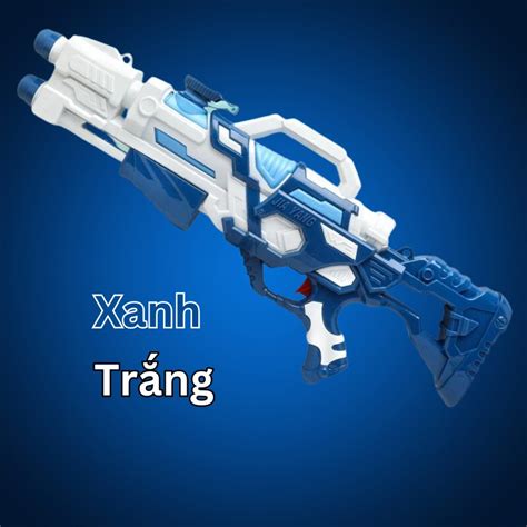 Súng Nước Áp Lực Cực Mạnh 2 Nòng Siêu To Siêu Xa Súng Nước Đồ Chơi