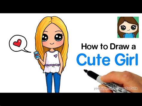 How To Draw Cartoon Characters Draw So Cute