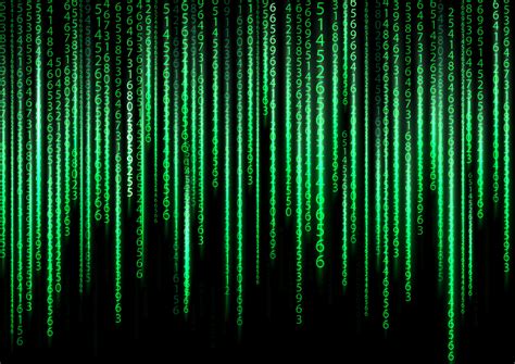 Technology Binary Background Binary On Green Background 6060447 Vector