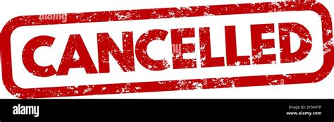 Cancelled Rubber Stamp Vector Illustration Stock Vector Image And Art