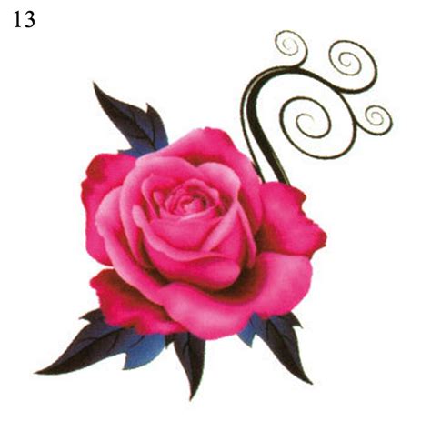 Fashion Waterproof Temporary Flower Tattoo Sticker Women Sex Flash Fake