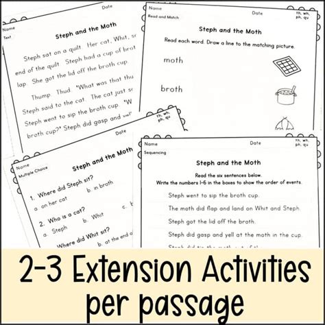 Digraph Th Wh Ph Qu Decodable Passages With Reading Comprehension Questions