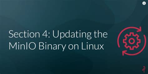 Installing And Running Minio On Linux Session 5 Updating The Minio