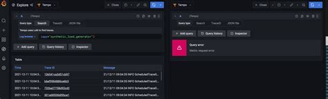 Tempo Distributed Example Gives Query Error Metric Request Error In Grafana · Issue 1171