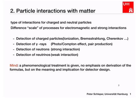Pdf 2 Particle Interactions With Matter Dokumentips