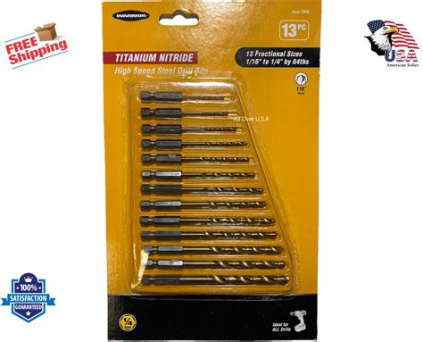 Warrior Titanium Hex Shank Drill Bit Set 13 Piece