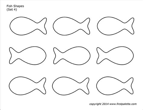 Fish Shapes Free Printable Templates And Coloring Pages