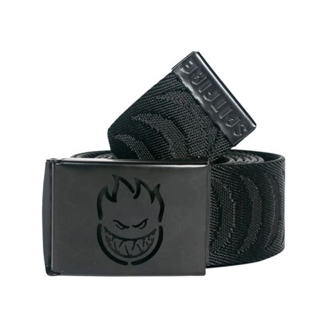 Spitfire ベルト Bighead Cut Out Crescent Jacquard Web Belt ブラック Plugs
