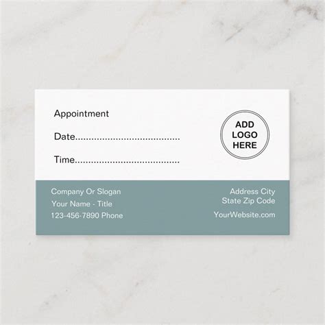 Business Customer Appointment Business Cards Zazzle