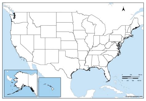 Blank Map Of The United States Blank Usa Map Pdf Printable World Maps