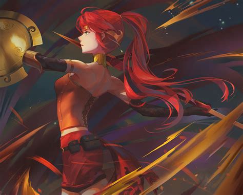 Pyrrha Nikos Rwby Drawn By Edakai Danbooru