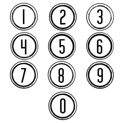Free Numbers Clipart Black And White Download Free Numbers Clipart