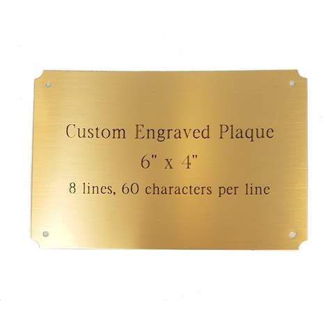 Engraved Name Plate Etsy