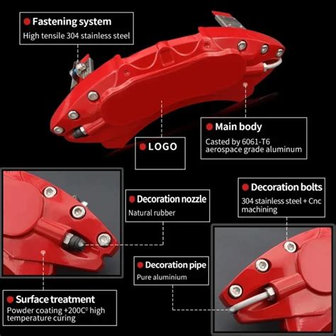 Volkswagen Vw Id Car Brake Caliper Cover Fit Id3 Id4 X Crozz Id5 Id