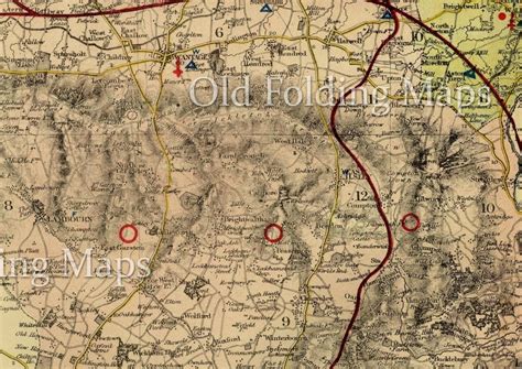 Antique County Map Of Berkshire Circa 1884