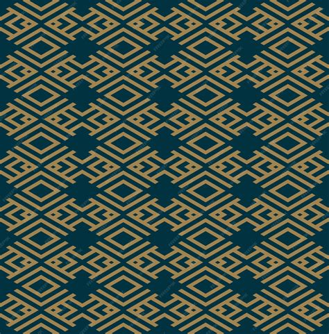 Premium Vector Abstract Geometric Pattern With Lines Rhombuses A Seamless Vector Background