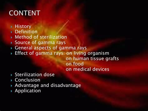 Gamma Rays Sterilization Pptx
