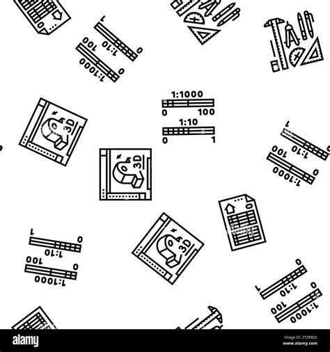 Engineer Construction Architect Vector Seamless Pattern Stock Vector Image And Art Alamy