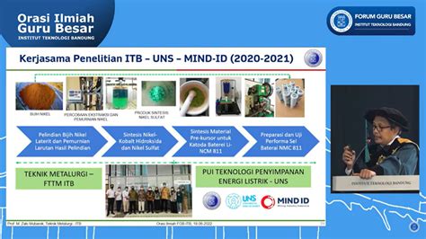 Orasi Ilmiah Prof Mohammad Zaki Mubarok Uraikan Pengembangan Proses Ekstraksi Dan Pemurnian