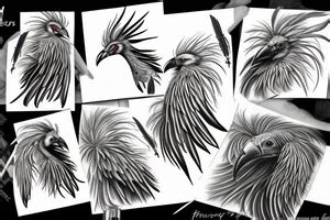 Secretary Bird Tattoo Idea Tattoosai