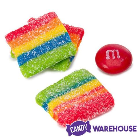 Airheads Xtremes Bites Mini Sour Candy Belts Rainbow Berry 30 Ounce