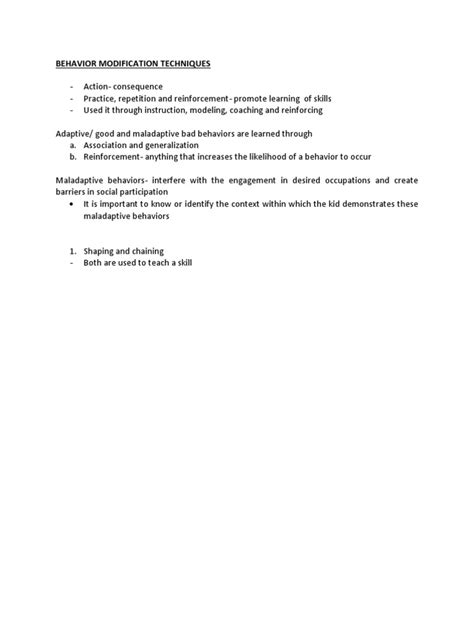 Behavior Modification Techniques Explained Pdf