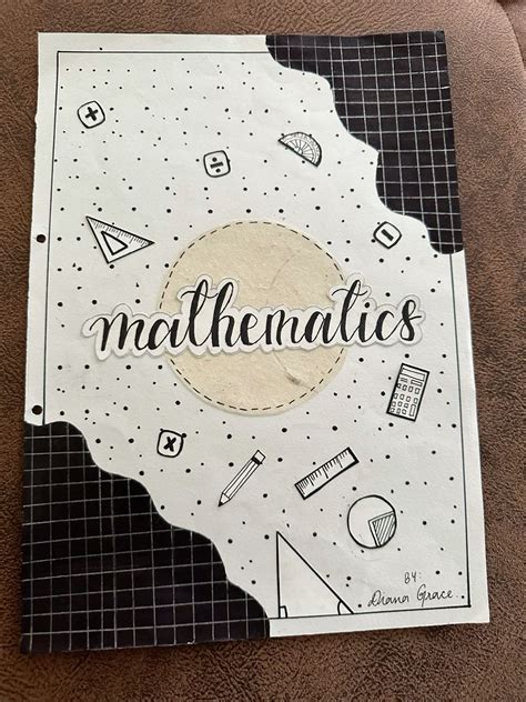 Maths Project Cover Page Ideas School Artofit