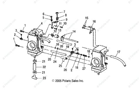 Polaris Snowmobile 2006 Oem Parts Diagram For Carburetor Esa