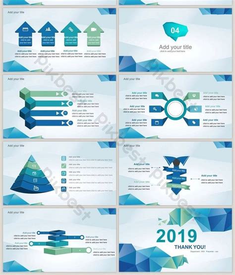 Lowpoly Style Work Report Ppt Template Powerpoint Artofit