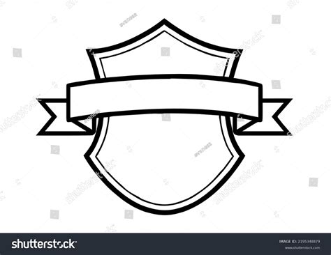 Shield Ribbon Vector Stock Vector Royalty Free 2195348879 Shutterstock