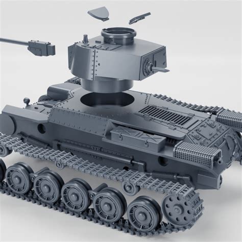3d Printable Type 97 Chi Ha Kai Type 97 Shinhoto Chi Ha 120mm 2
