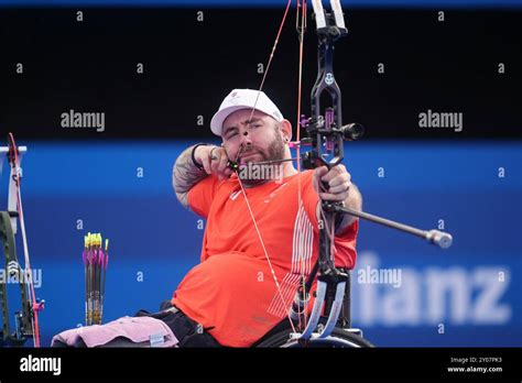 Great Britains Nathan Macqueen During The Mens Individual Compound Open 1 8 Elimination At