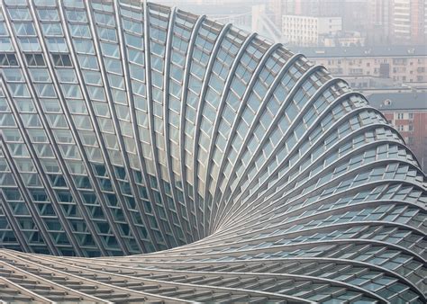 Latticed Shell Encloses Doughnut Shaped Television Studios In Beijing