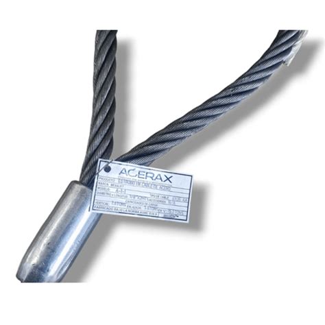 Estrobo De Cable De Acero De 7 8 X 2 Mts Alta Resistencia