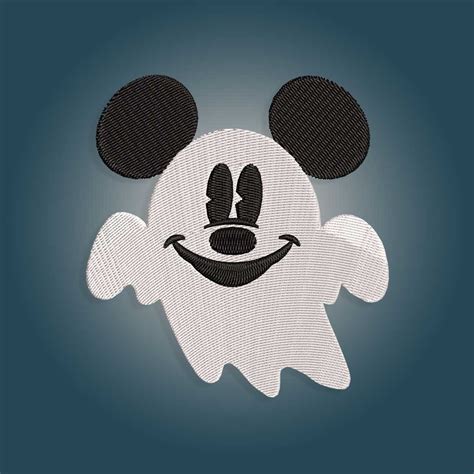 Mouse Ghost Halloween Embroidery Design Files