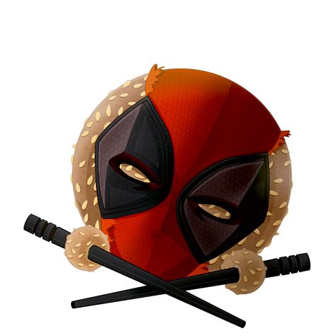 Cute Mask Character Red And Black 33027175 Png