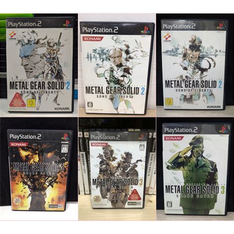 แผ่นแท้ Ps2 รวมภาค Metal Gear Solid Japan 2 3 Sons Of Liberty