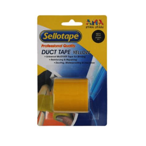 Sellotape Duct Tape Yellow 48mmx5m Agrimark