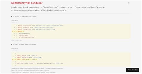 Muix Data Grid Pro Examples Codesandbox