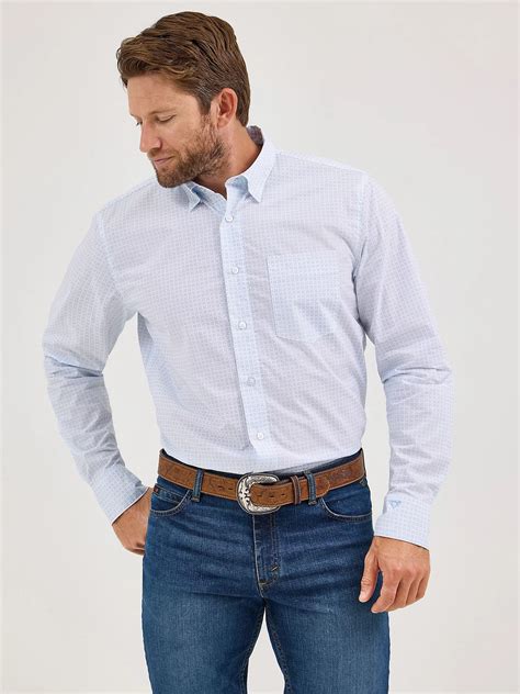 Wrangler Mens Cody Johnson One Pocket Button Down Shirt Jacks