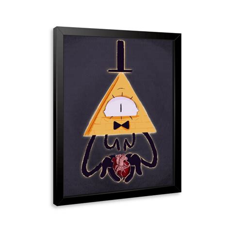 Quadro E Poster Bill Heart Gravity Falls Quadrorama