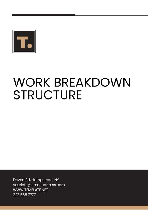 Free Work Breakdown Structure Template To Edit Online