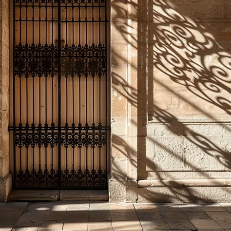 Free Shadowy Gate Contrast Image Shadow Light Architecture