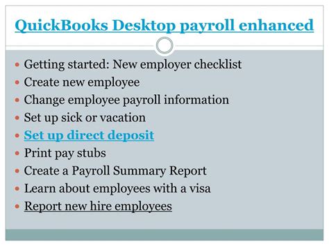 Ppt Quickbooks Desktop Assisted Payroll Support Powerpoint