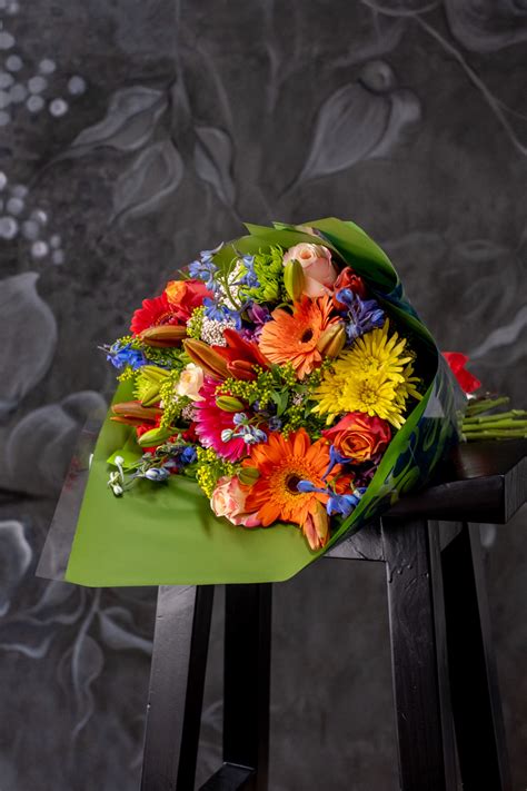 Rainbow Bunch Flowers Pe