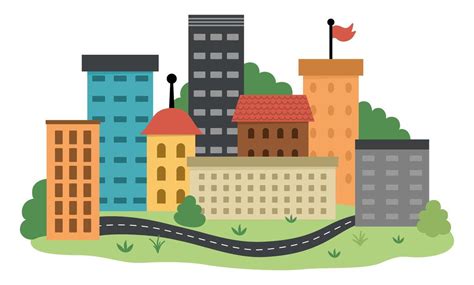 2d City Background Vector Art Icons And Graphics For Free Download