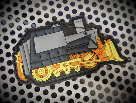 Killdozer Pvc Patch 2x4 Inches Full Color And Od Green Unreasonable